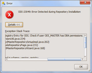 Steps to create Master Repository and Work repository in ODI 11.1.1.7.0 ...